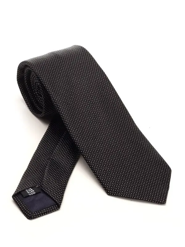 Tagliatore Silk Polka Dot Neck Tie