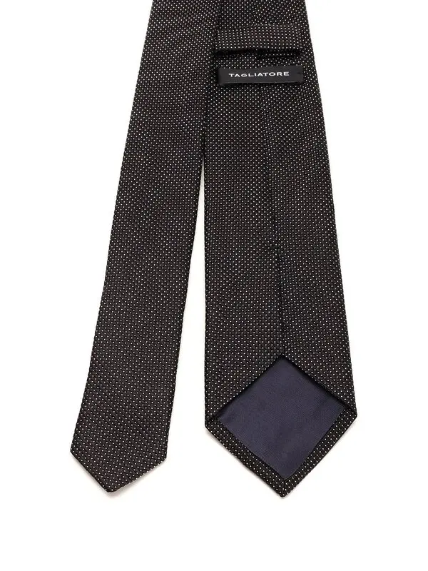 Tagliatore Silk Polka Dot Neck Tie