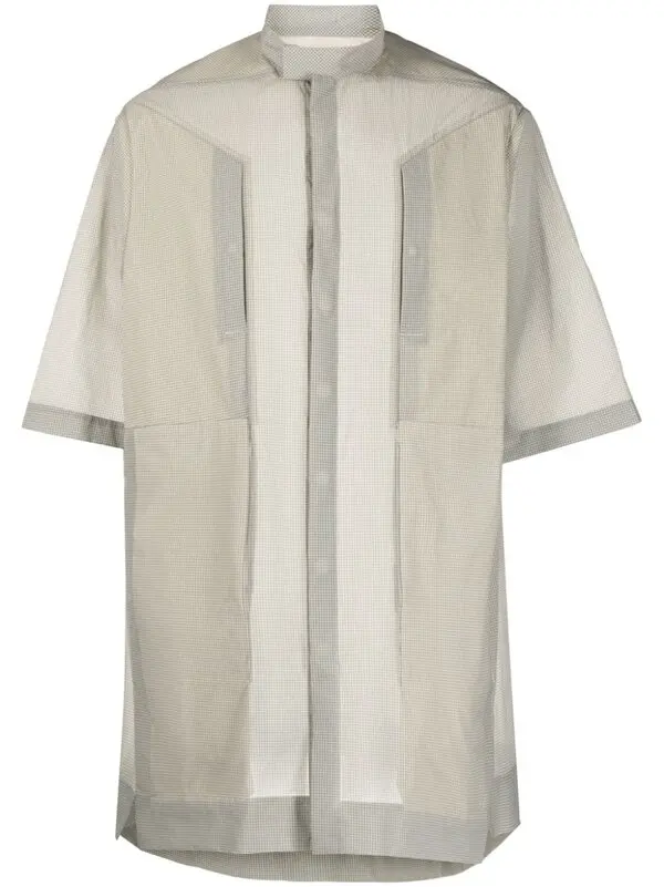 Rick Owens Oversized Shirt With Check Pattern