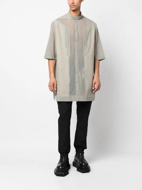Rick Owens Oversized Shirt With Check Pattern