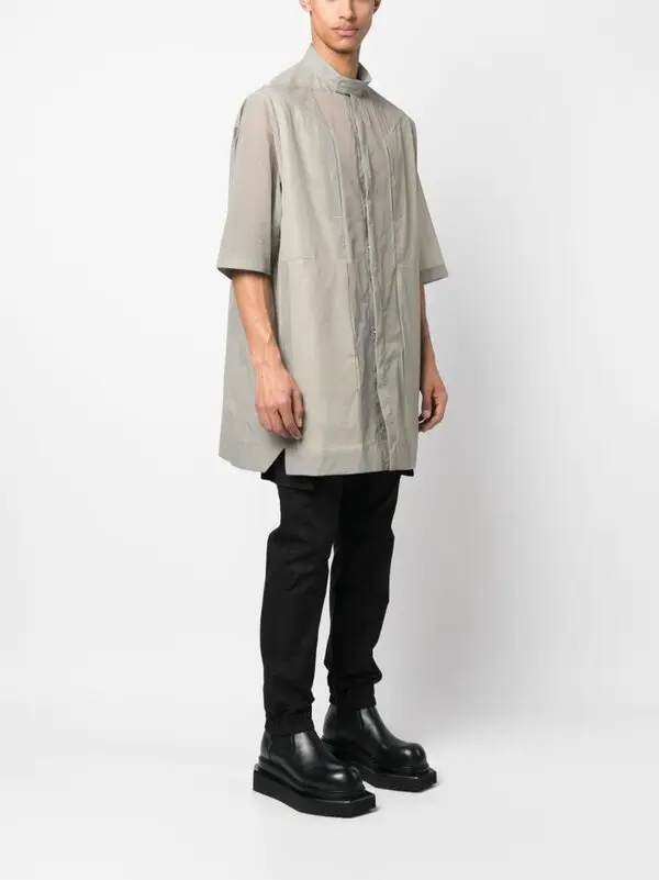 Rick Owens Oversized Shirt With Check Pattern