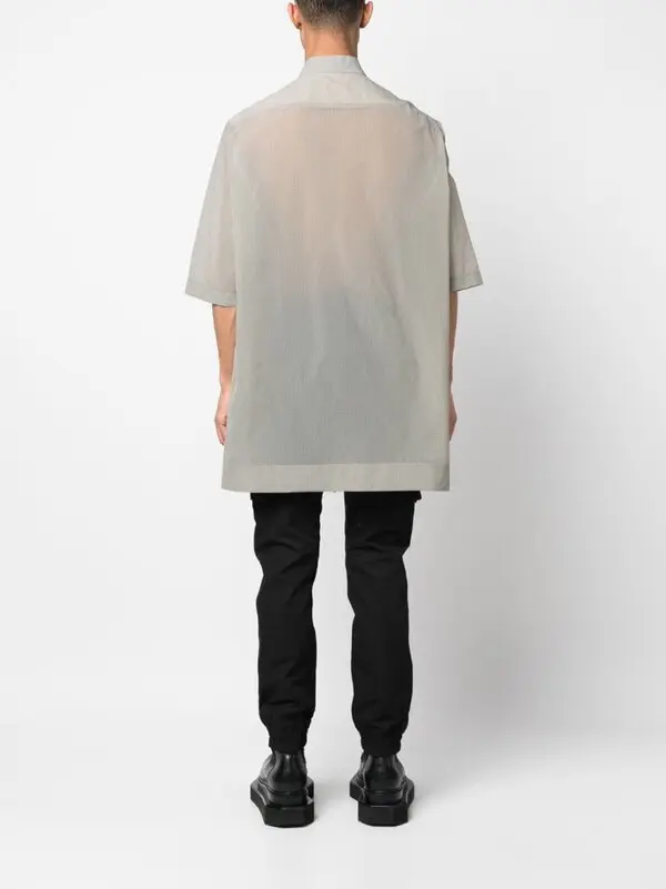 Rick Owens Oversized Shirt With Check Pattern