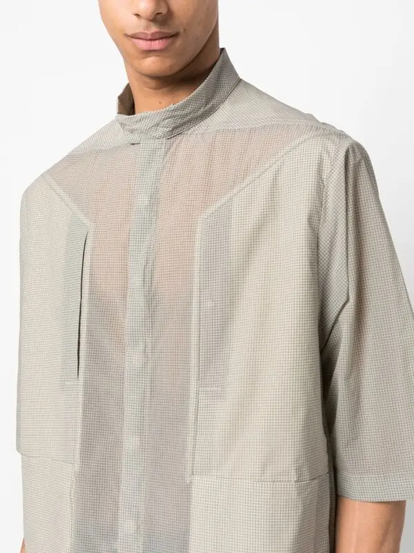 Rick Owens Oversized Shirt With Check Pattern