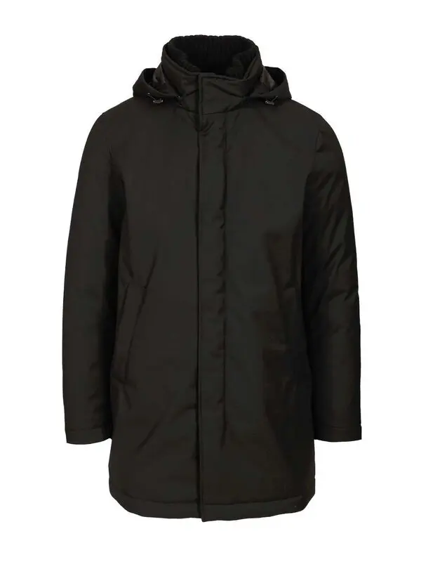 Herno Parka In Technical Fabric With Ultralight Nylon