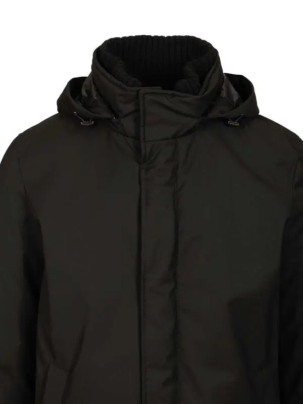 Herno Parka In Technical Fabric With Ultralight Nylon
