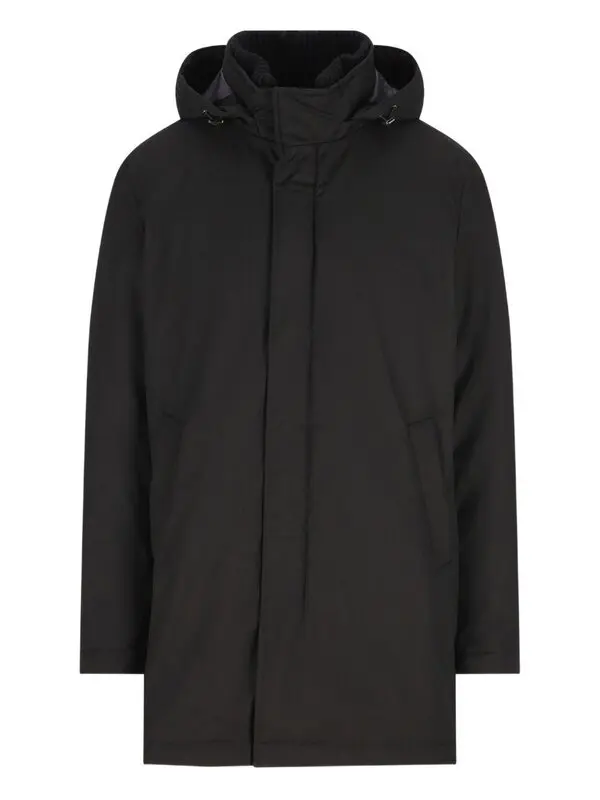 Herno Parka In Technical Fabric With Ultralight Nylon