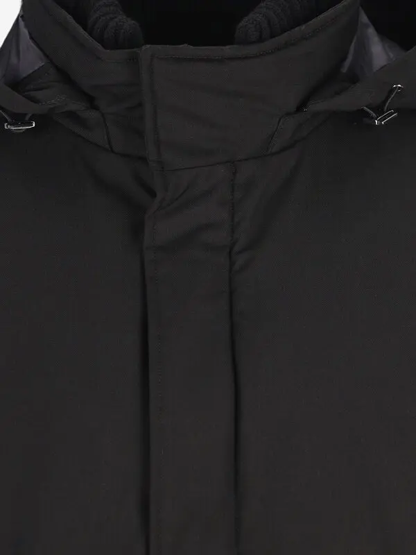Herno Parka In Technical Fabric With Ultralight Nylon