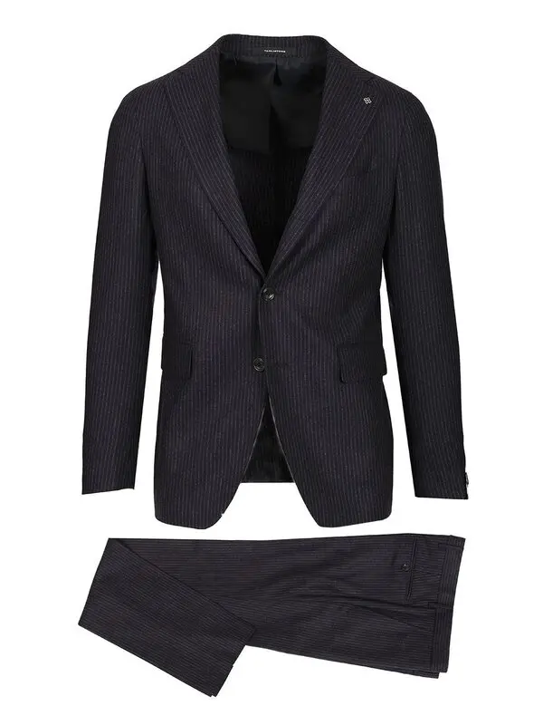 Tagliatore Vesuvio Pinstriped Single-breasted Suit