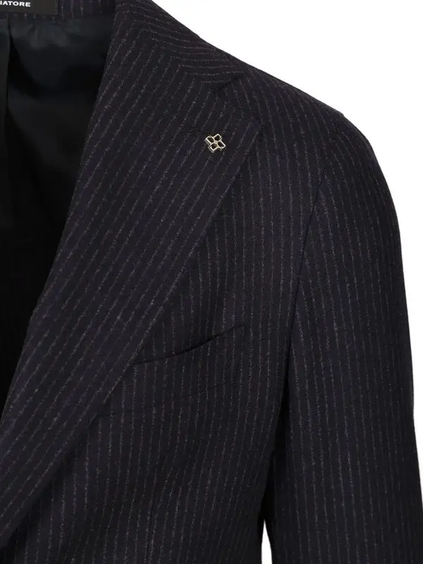 Tagliatore Vesuvio Pinstriped Single-breasted Suit