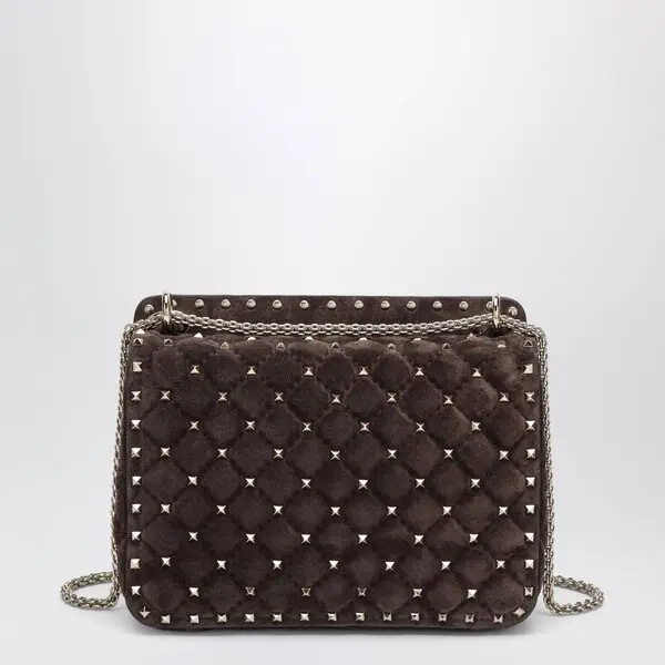 Valentino Garavani Rockstud Spike Suede Shoulder Bag