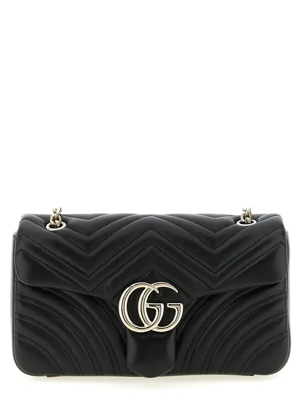 Gucci Gg Marmont' Medium Shoulder Bag - Black