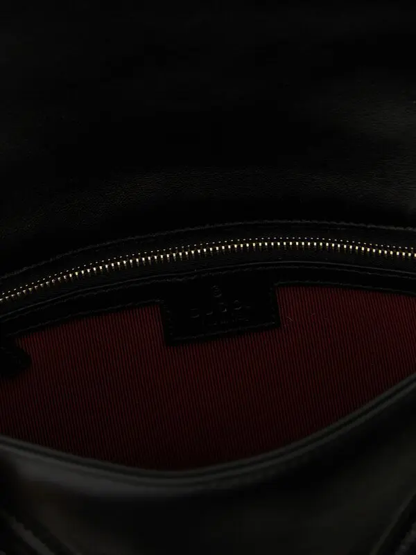 Gucci Gg Marmont' Medium Shoulder Bag - Black