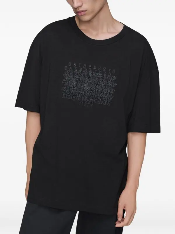 MAISON MARGIELA Embroidered Cotton T-shirt
