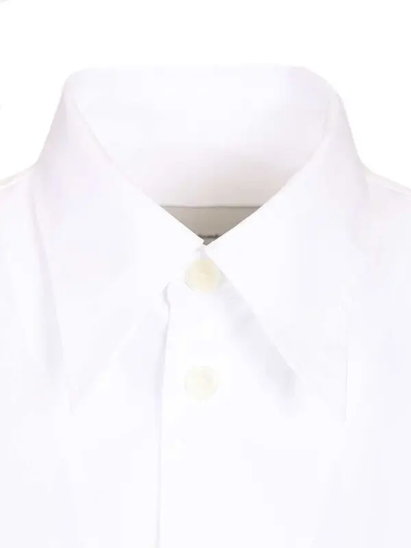 AMI Paris Short-sleeved Cotton Poplin Shirt