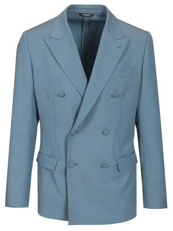Dolce & Gabbana Double-breasted Wool Poplin Jacket