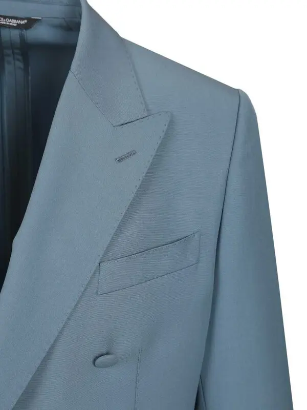 Dolce & Gabbana Double-breasted Wool Poplin Jacket