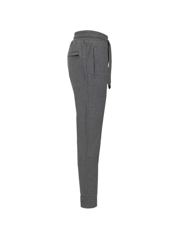 Dolce & Gabbana Jersey Trousers With Heraldic Patch - Gray