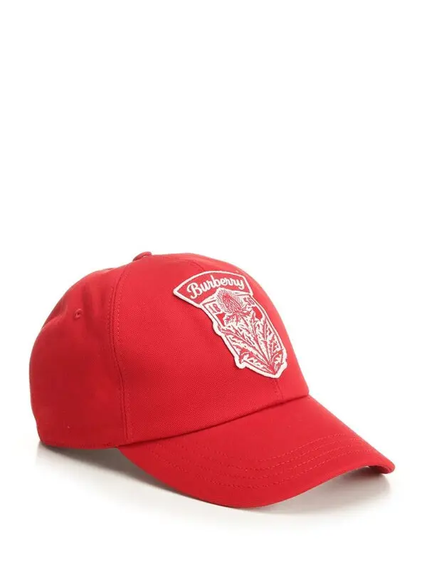 Burberry Mh Thstl Emb Cap Alt - Red