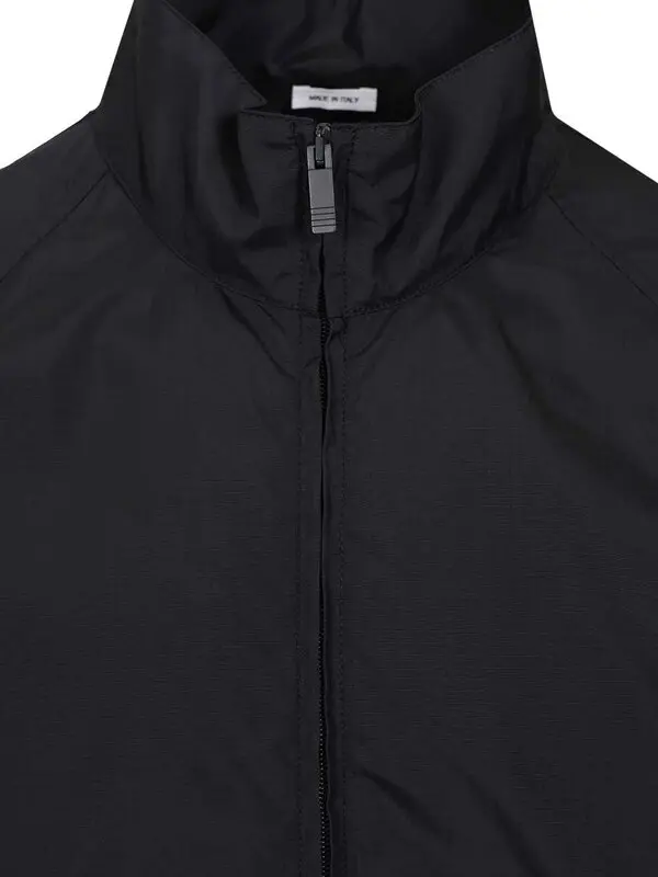 Thom Browne Zip Front Raglan Track Jacket With Four Bar Detail