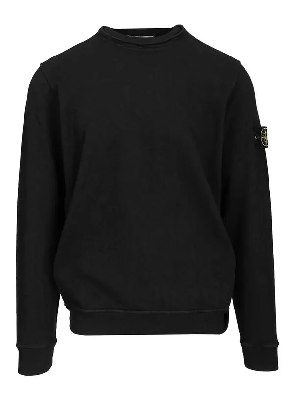 Stone Island Sweatshirt In Malfilé Cotton