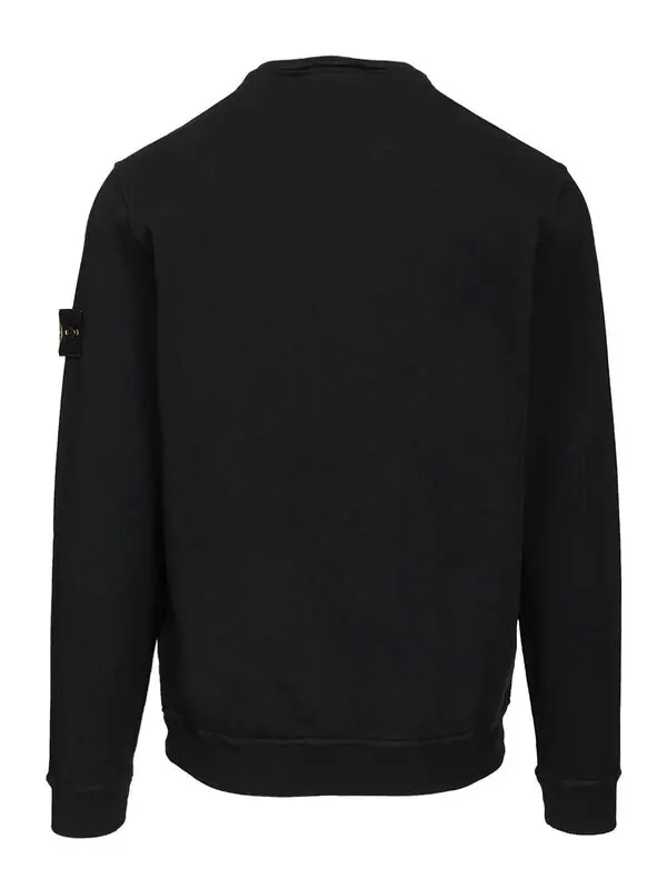 Stone Island Sweatshirt In Malfilé Cotton