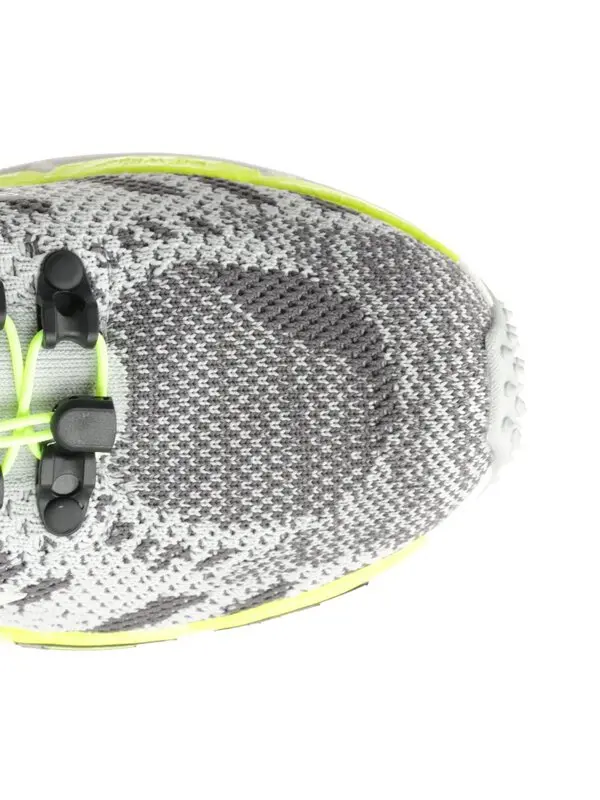 Off-White Be Right Back" Knit Sneakers - Gray