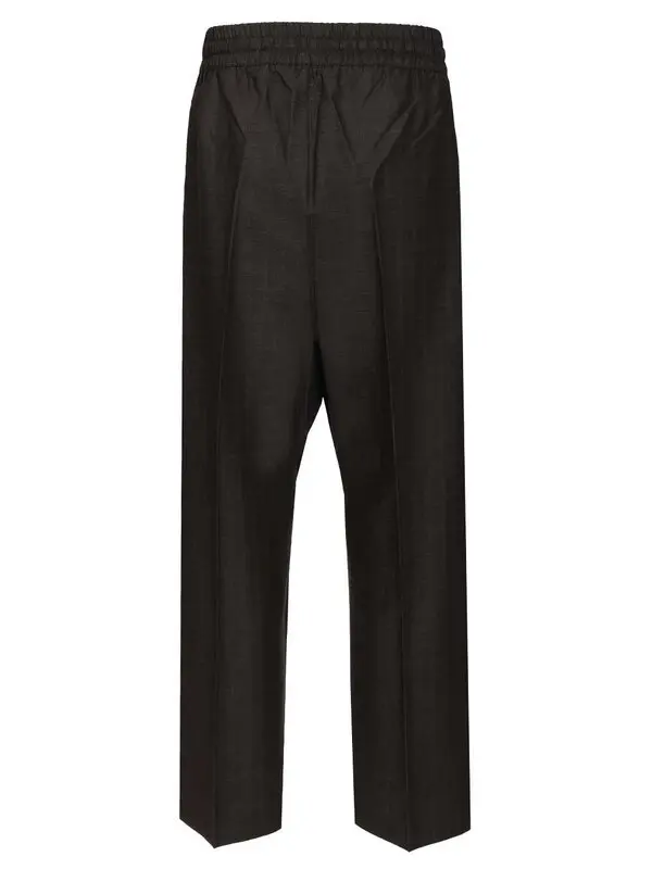 Fear Of God Virgin Wool Wide Leg Trousers - Gray