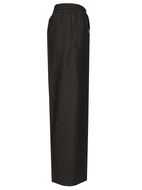 Fear Of God Virgin Wool Wide Leg Trousers - Gray