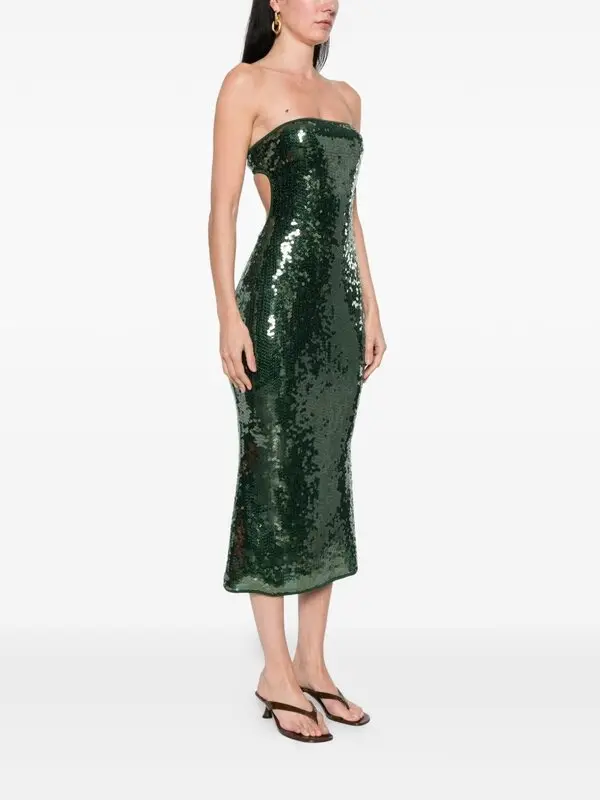 Oseree Sequins Midi Dress