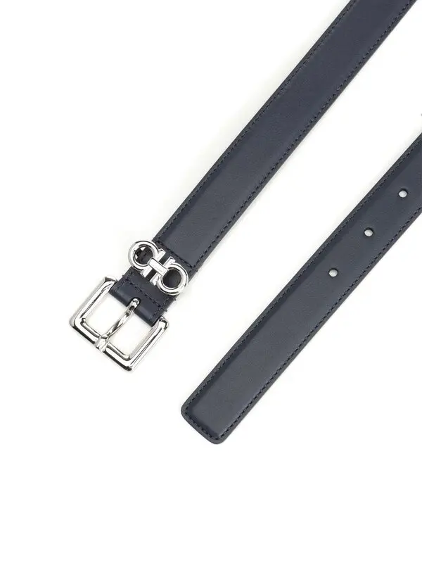 FERRAGAMO Classic Leather Belt - Blue