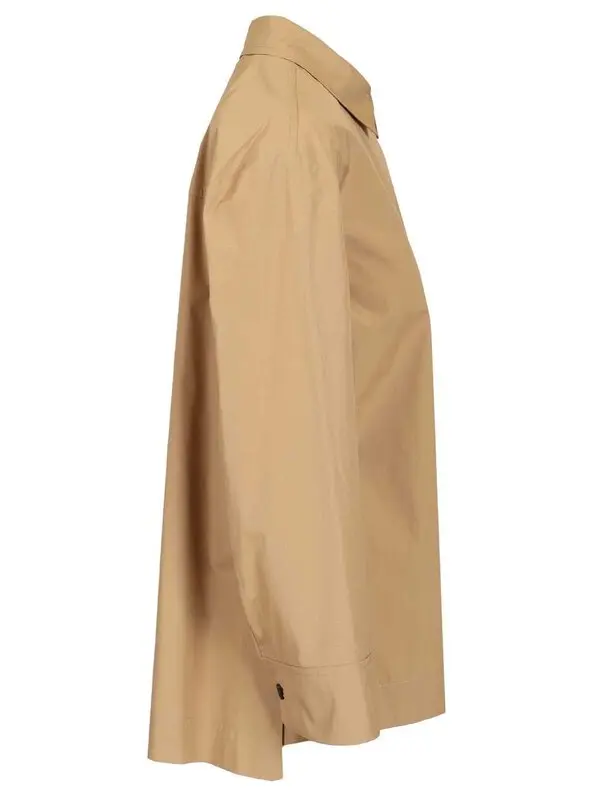 Max Mara Arianne" Cotton Poplin Shirt - Cream