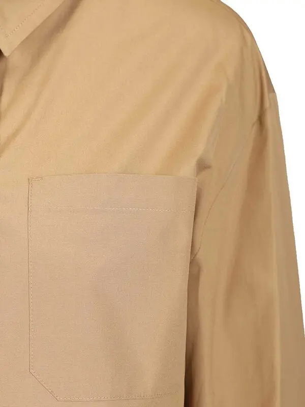 Max Mara Arianne" Cotton Poplin Shirt - Cream