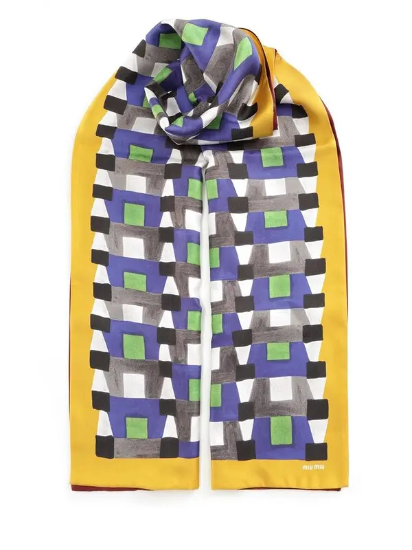 Miu Miu Geometric Scarf
