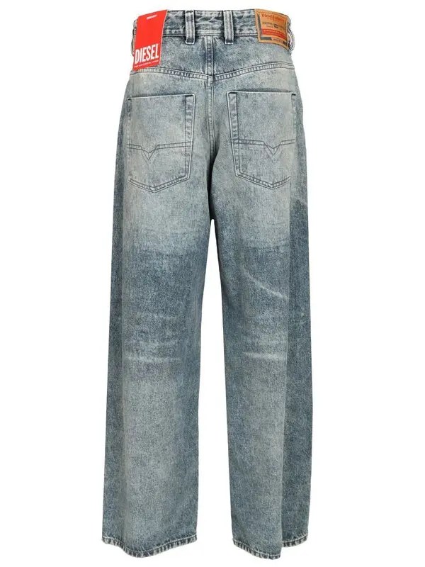DIESEL® 1997 D-enim Medium Waist Relaxed Wide Leg Jeans - Blue