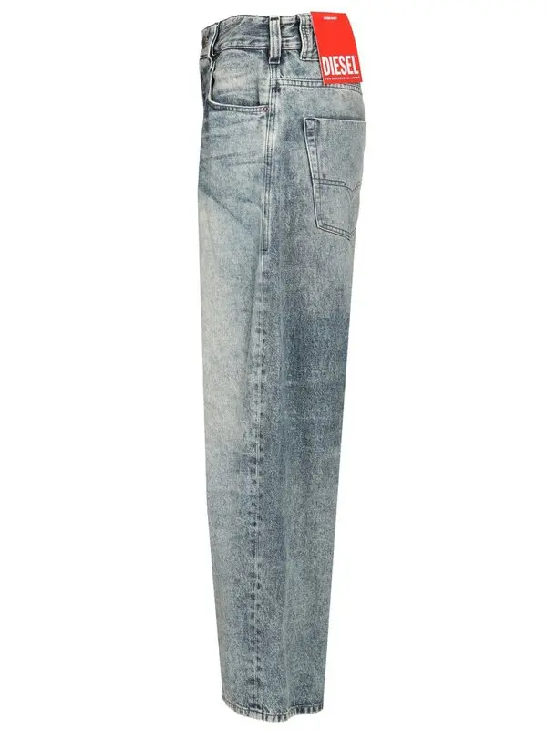 DIESEL® 1997 D-enim Medium Waist Relaxed Wide Leg Jeans - Blue
