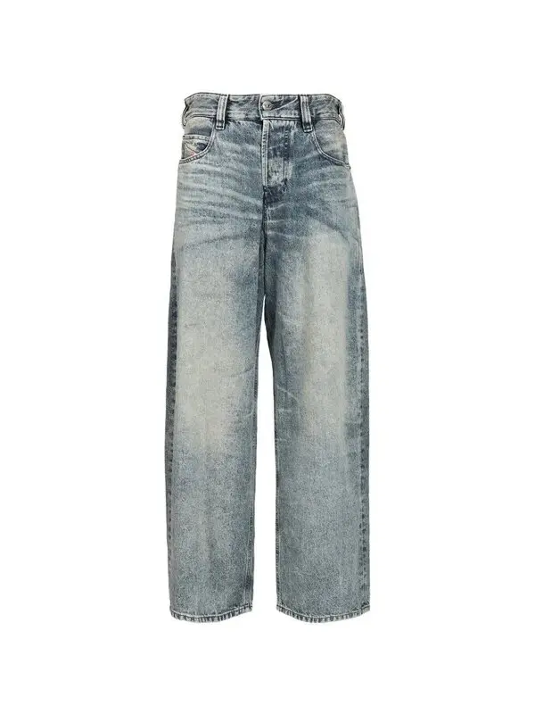 DIESEL® 1997 D-enim Medium Waist Relaxed Wide Leg Jeans - Blue