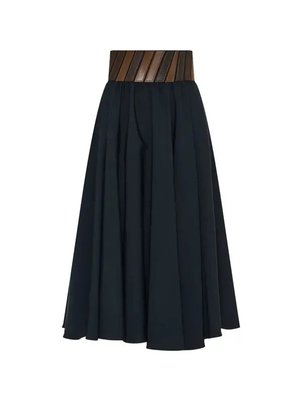 Alaïa Skirt With Leather Inserts