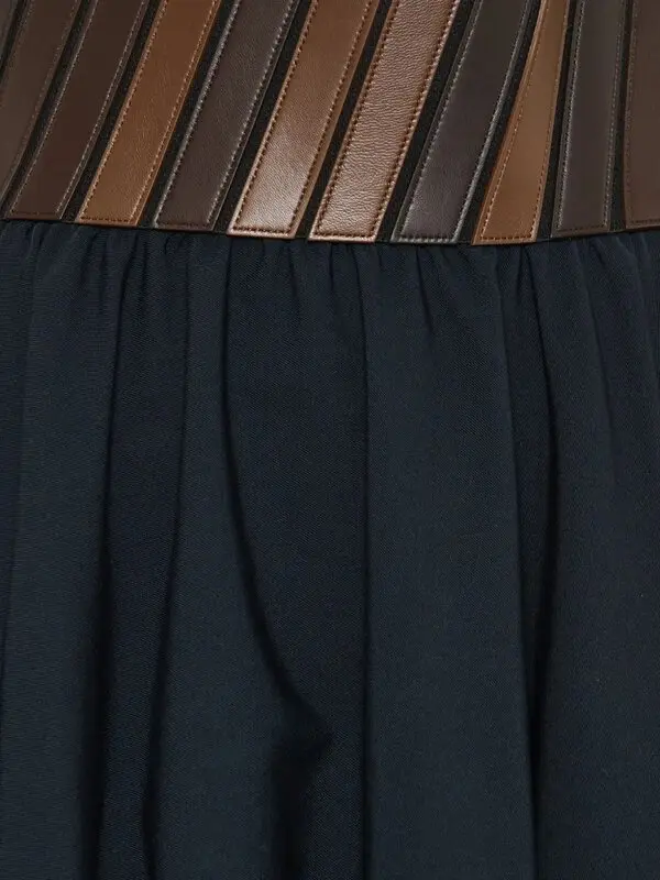 Alaïa Skirt With Leather Inserts