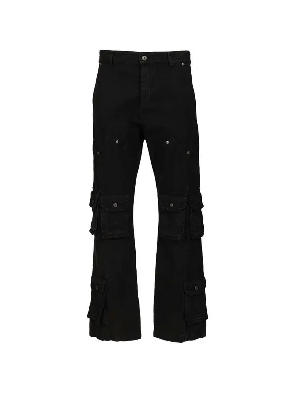 Off-White Denim Cargo Jeans Wide Leg