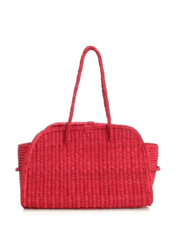 Jacquemus Le Turismo Raphia Shoulder Bag - Red