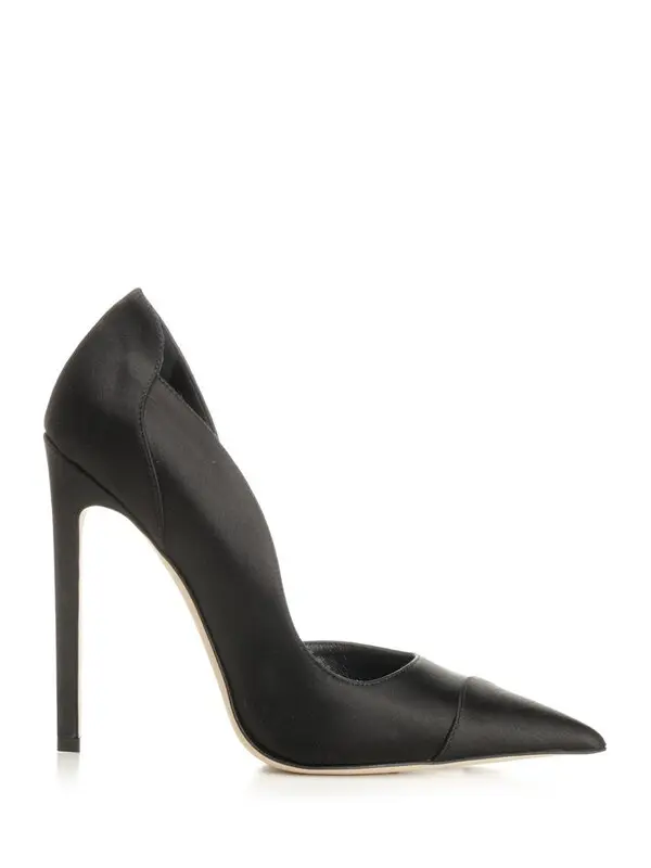 JIMMY CHOO Brigitte Satin Pumps - Black