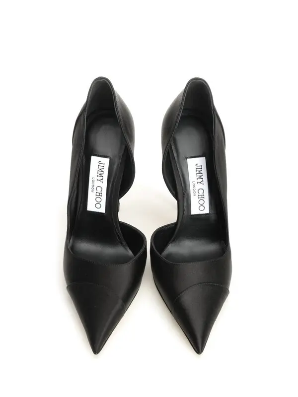 JIMMY CHOO Brigitte Satin Pumps - Black