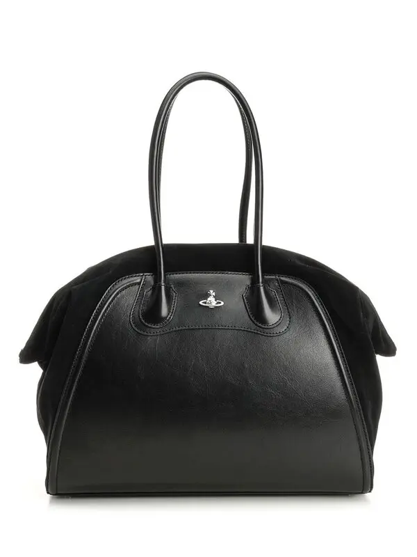 VIVIENNE WESTWOOD Shirley Leather Bag - Black