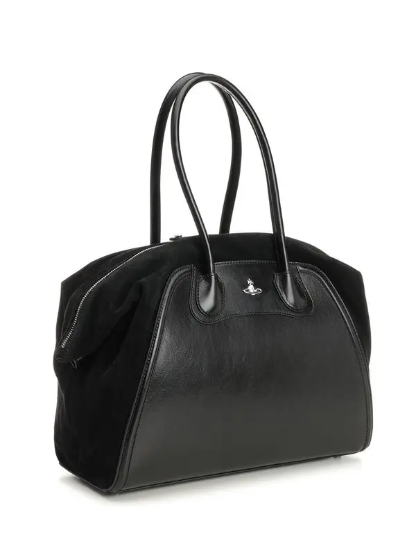 VIVIENNE WESTWOOD Shirley Leather Bag - Black