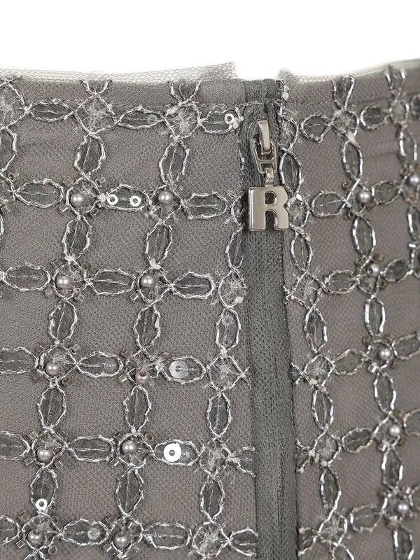 ROTATE BY BIRGER CHRISTENSEN Beaded Mini Skirt