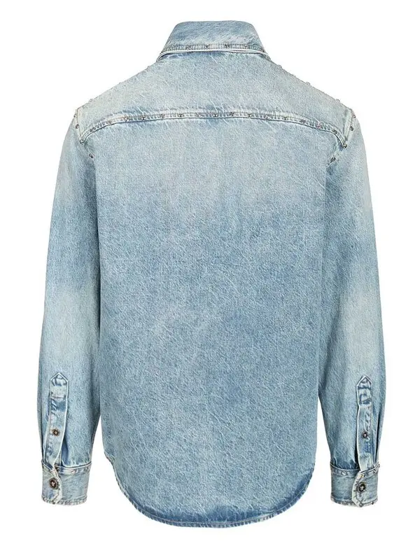 Versace Studded Denim Shirt