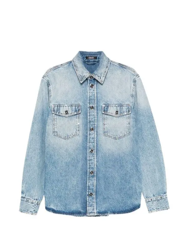 Versace Studded Denim Shirt