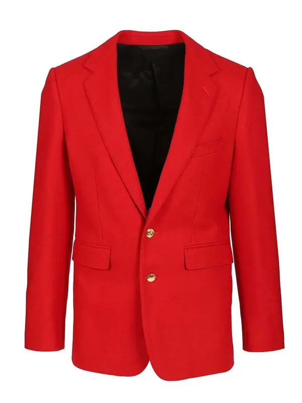 Celine Tailored Blazer In Lined Wool Flannel