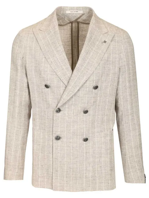 Tagliatore Double-breasted Pinstriped Blazer