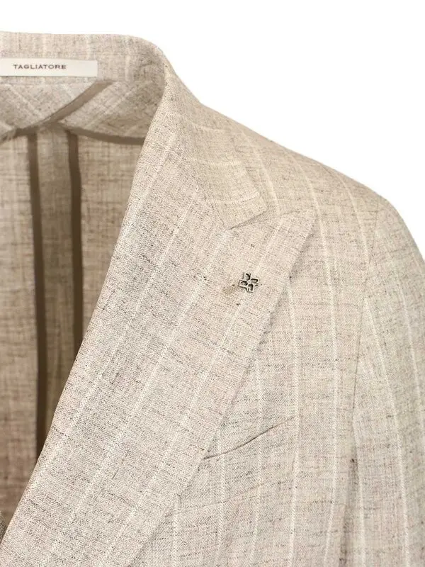 Tagliatore Double-breasted Pinstriped Blazer